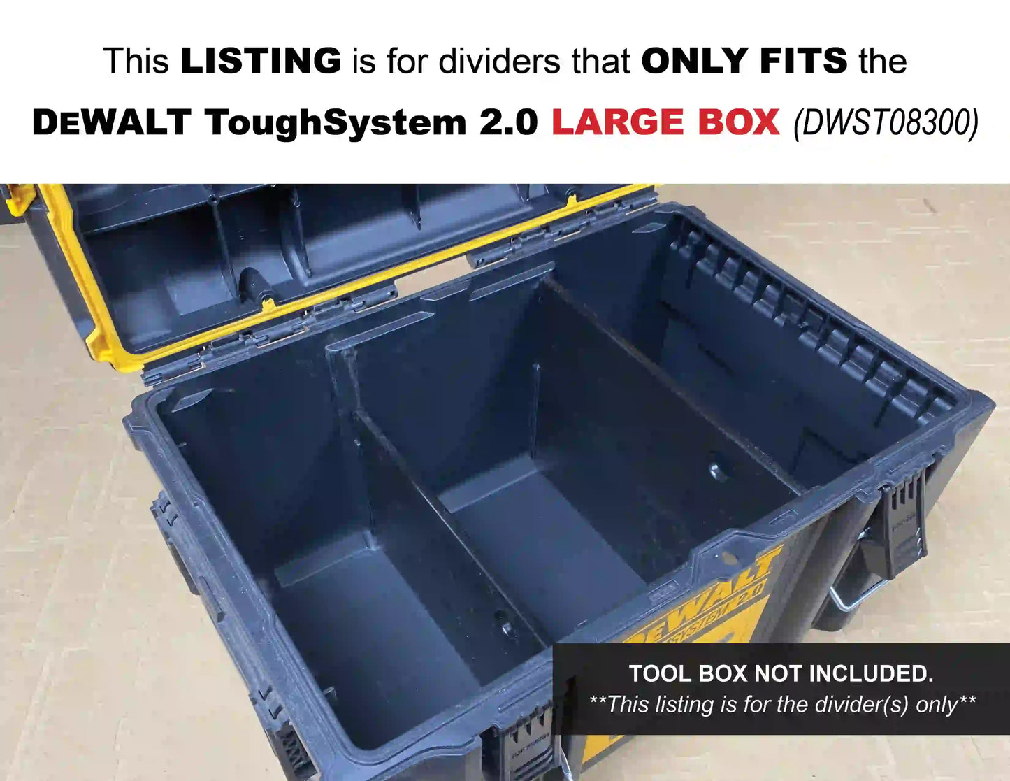 Dividers for Dewalt ToughSystem 2.0 Large Tool Box - Tools/Case NOT In ...