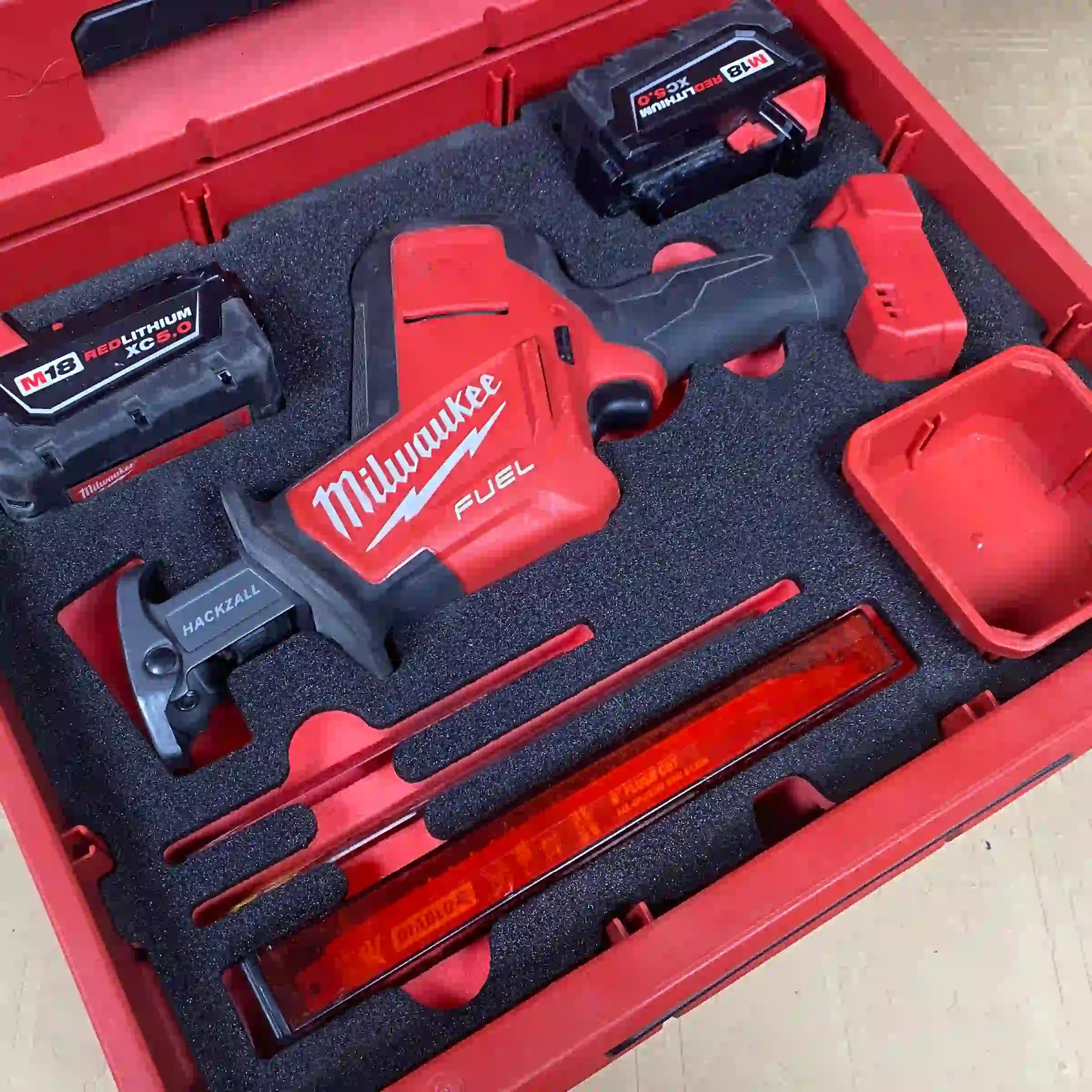 FOAM INSERT to store M18 Fuel Hackzall 2719-20 in a Milwaukee Packout ...