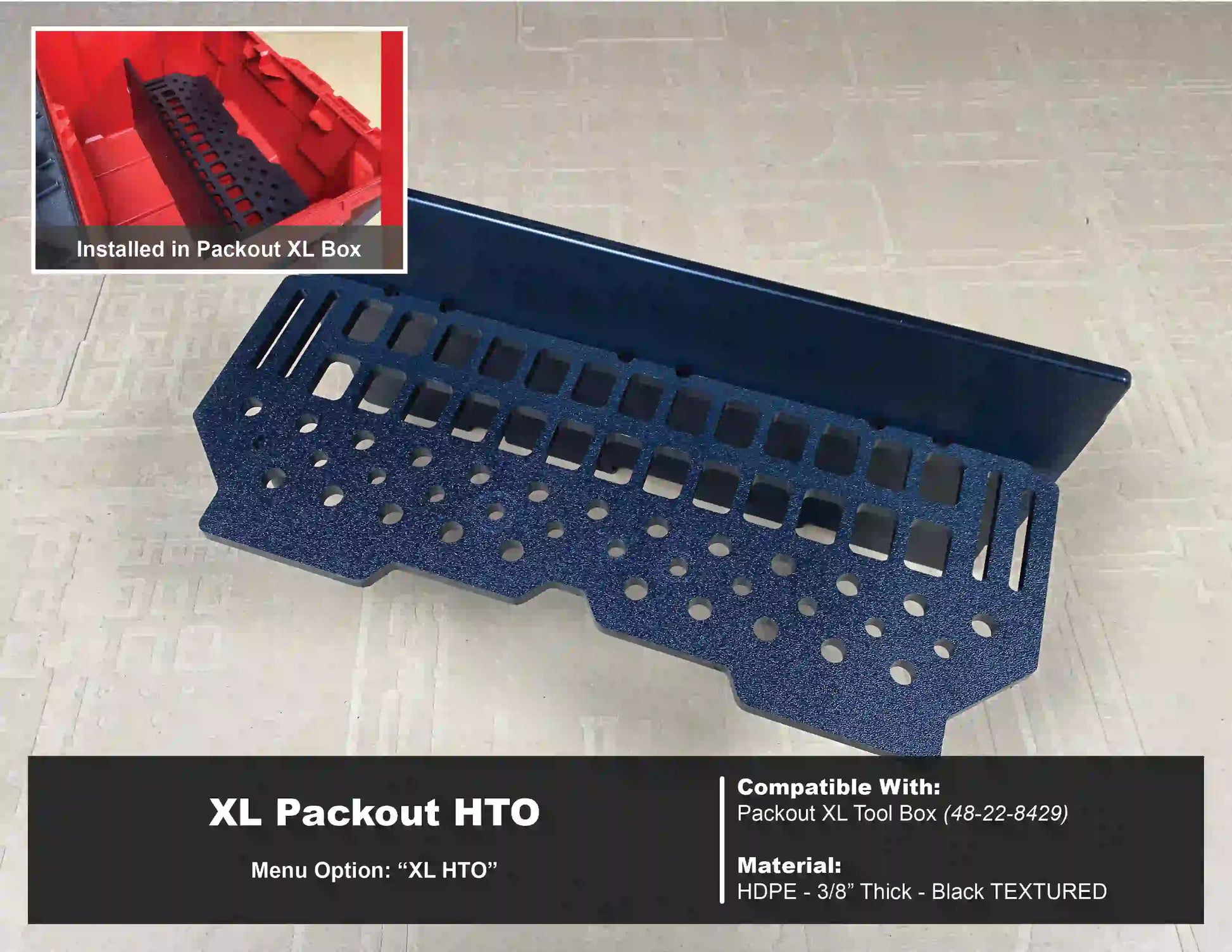 Hand Tool Organizer for Milwaukee Packout XL Tool Box 48-22-8429 - Too ...